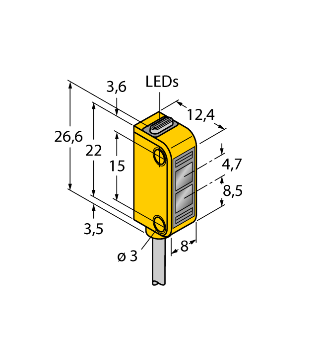 Photoelectric Sensor - Diffuse Mode Sensor with Fixed-Field Background ...